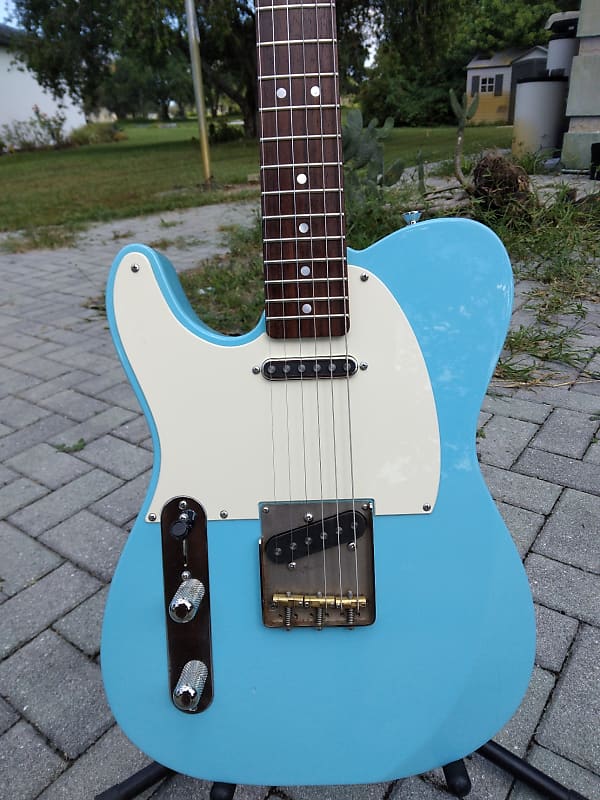 Larrivee Baker-T Left Hand Telecaster 2000 Blue | Reverb