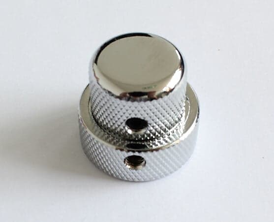 Big Size,Chrome Dual Metal Knob,Screw style Control Knob for | Reverb