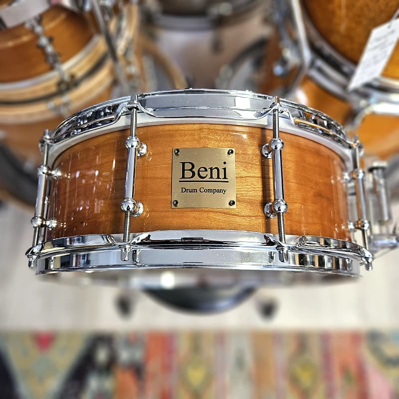 Beni Drum Company 14x5" Solid Cherry Snare | Reverb