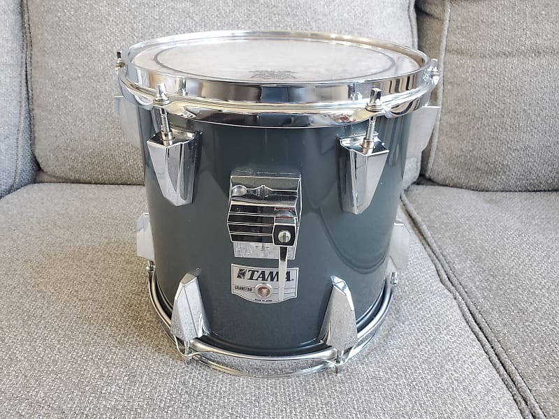 Tama Granstar 10 inch tom drum 1980s - Gun Metallic Gray | Reverb