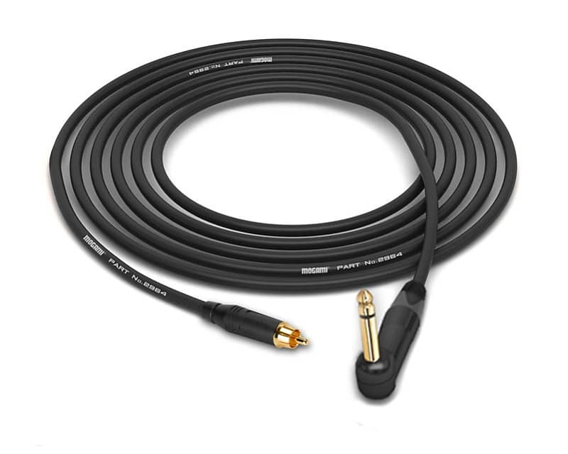 Mogami 2964 Digital 75 Ohm S/PDIF Cable | RCA to 1/4" 90 TS | Reverb