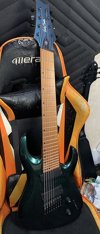 Harley Benton R-458FF Roasted 2023 Blue Chameleon | Reverb