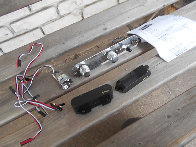 EMG Telecaster Pickup Set Active Complete Black | Reverb