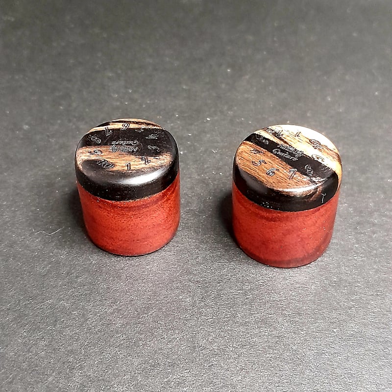 Custom Bloodwood & Ebony Control Knobs | Reverb