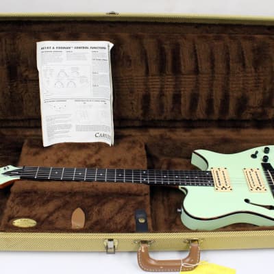 Late '90s Carvin AE185 Acoustic-Electric Guitar, Surf Green | Reverb