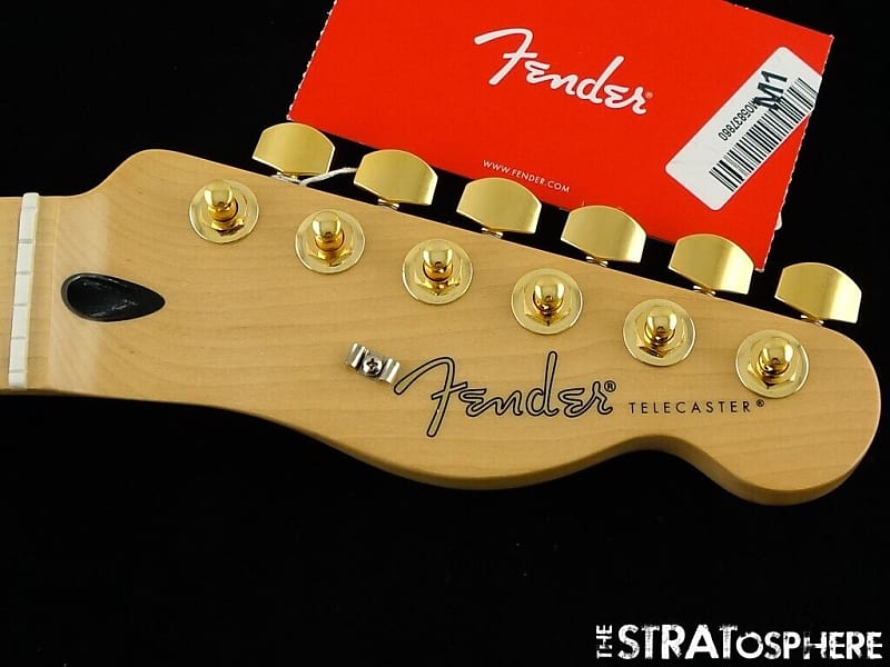 Fender Player Telecaster Tele ' NECK & GOLD "F" LOGO LOCKING | Reverb