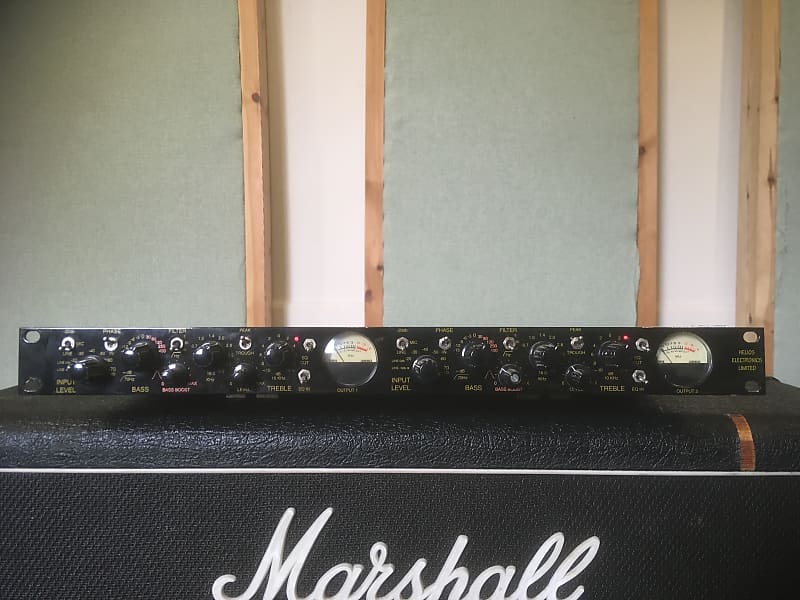 Helios Olympic Mic Preamp Eq's hand built by Cyril Jones | Reverb