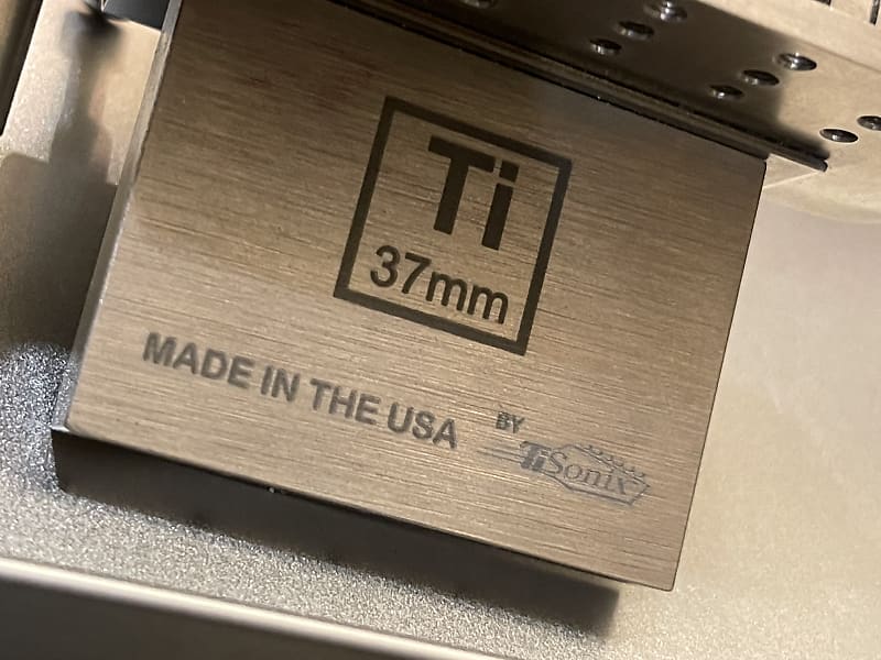 Tisonix USA 37mm tremolo block PURE TITANIUM Mid 2000’s - | Reverb