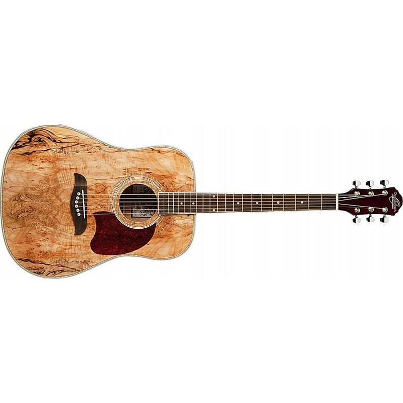 Oscar Schmidt OG2SM-A Dreadnought Acoustic Guitar, Spalted | Reverb