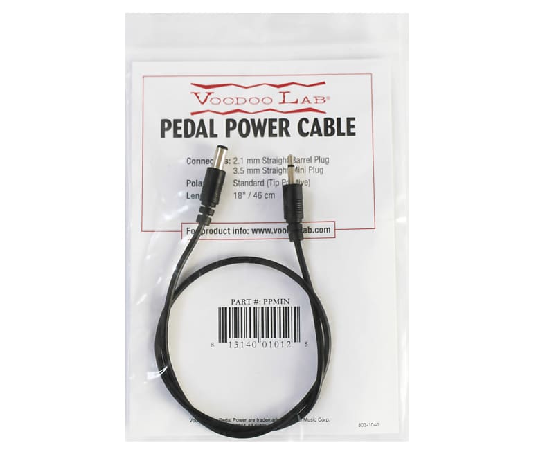 Voodoo Lab PPMIN 3.5mm Straight Mini Plug and 2.1 mm Straight | Reverb