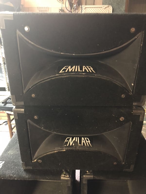 Emilar EA-175 HF drivers Early 80's EH-800 bow tie horns | Reverb