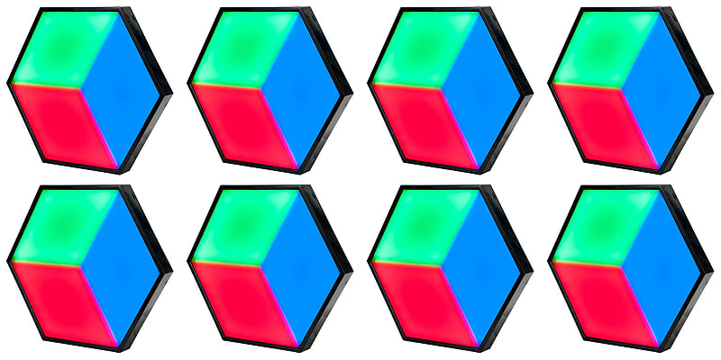 (8) American DJ ADJ 3D VISION PLUS DMX RGB LED Panels for | Reverb