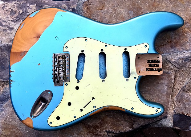 Real Life Relics Custom Strat Stratocaster Body Lake Placid | Reverb