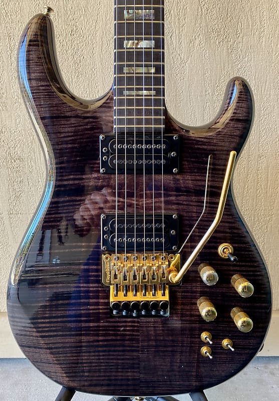 CARVIN DC400 ELECTRIC GUITAR W CASE, LOCKING SYSTEM, PURPLE | Reverb