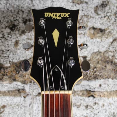 1970s Univox Pro Jazzbox Sunburst w/ Chipboard Case | Reverb