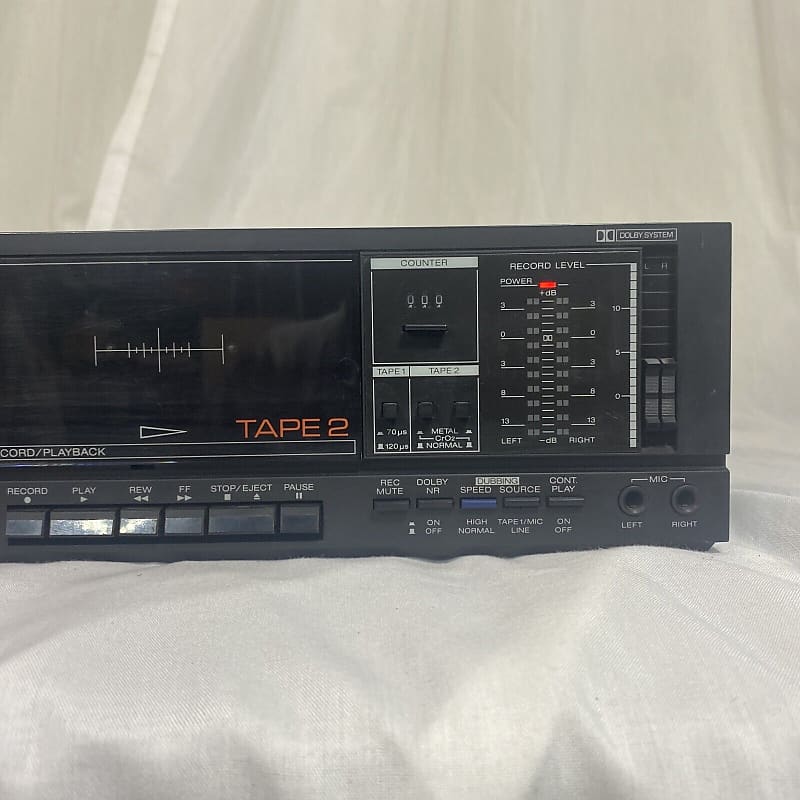 Sharp stereo cassette deck RT-1010 1984 - Black | Reverb