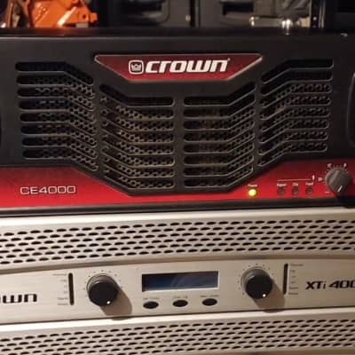 Crown CE4000 2-Channel Power Amplifier 2000s - Black and Red | Reverb