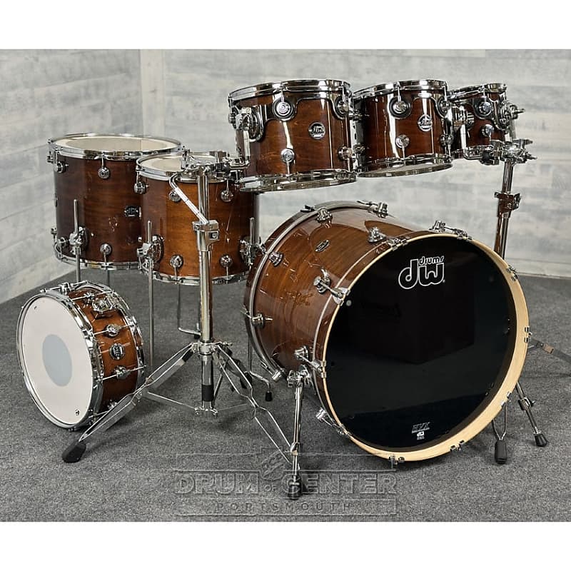 DW Performance 7pc Drum Set Walnut Lacquer - DCP Exclusive! | Reverb