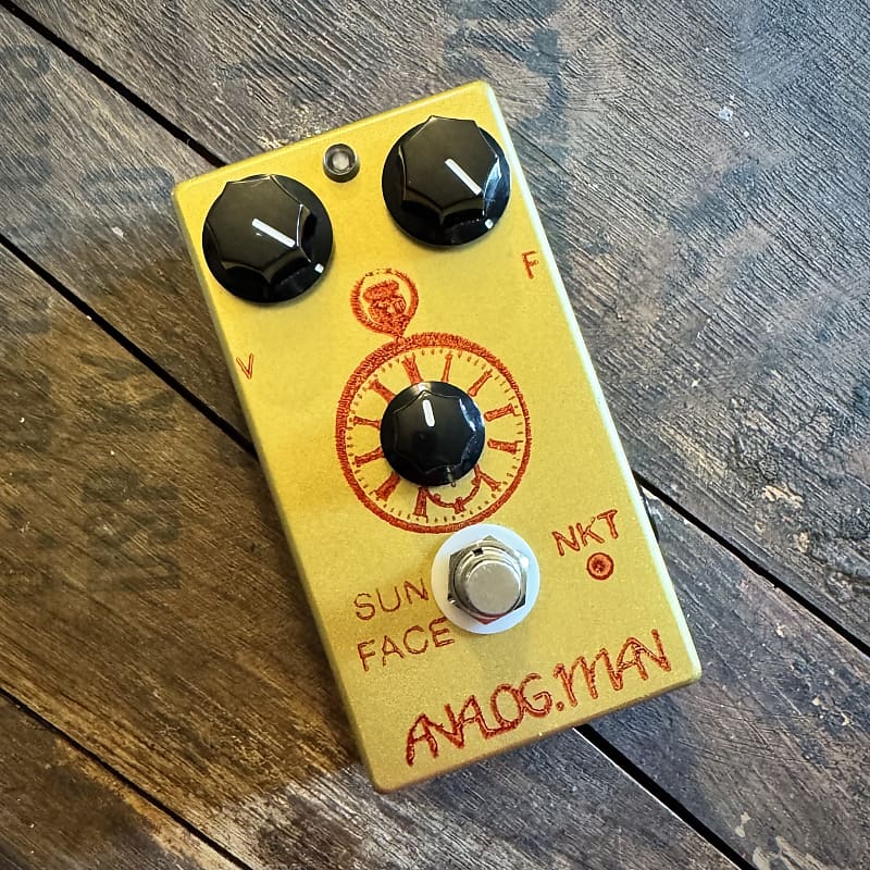 Analogman Sun Face - Red Dot NKT - Germanium Fuzz with Sun | Reverb