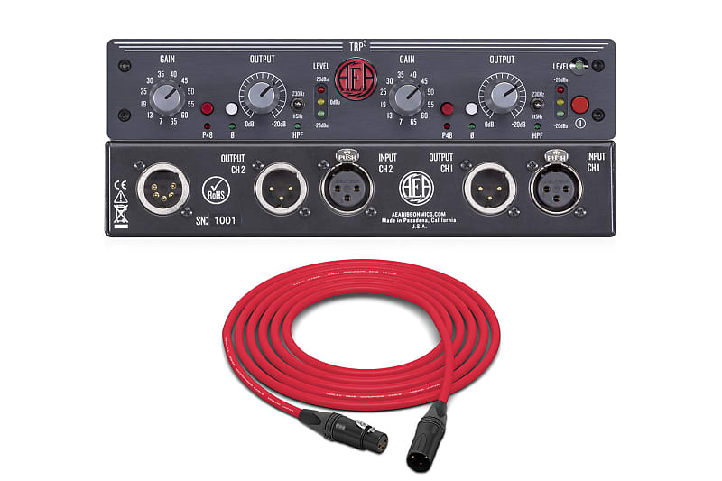 AEA Ribbon Mics TRP3 | Two-Channel Half-Rack Microphone | Reverb