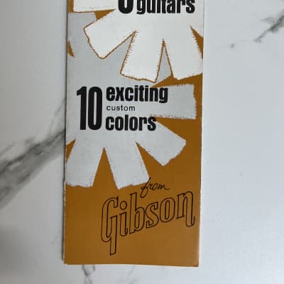 Circa 1964 Gibson Thunderbird Firebird Custom Color Chart | Reverb