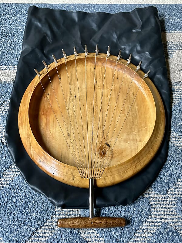 Custom 12-String Vintage Rare Maple Lyre Bowl Harp Guitar w/ | Reverb