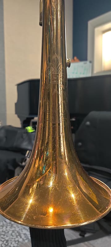 King 2b Tenor Trombone 1950 - Gold Lacquer | Reverb