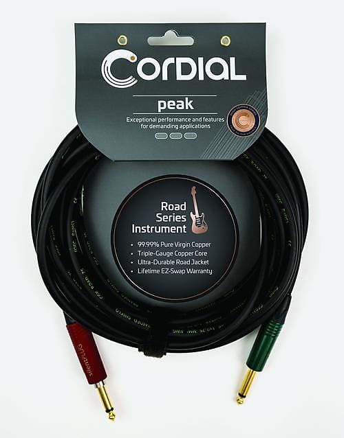 Cordial Cables Premium High-Copper Instrument Cable Peak | Reverb