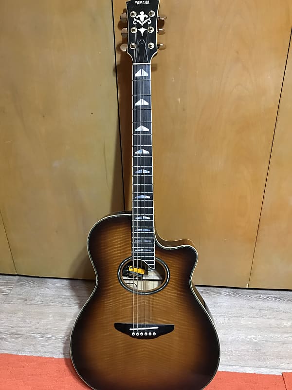 Yamaha FN-595E Thinline Acoustic/Electric Cutaway Guitar | Reverb