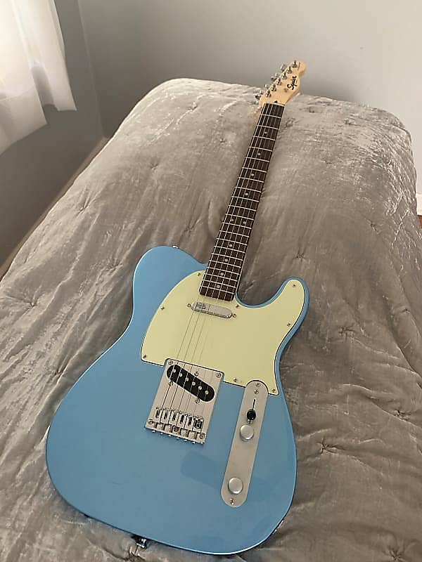 Squier Telecaster Signature Bullet - Lake Placid Blue (With | Reverb