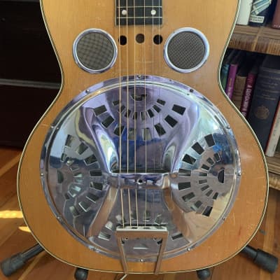 1930's Regal Model 45 Spruce Top Resonator Guitar Dobro Round | Reverb