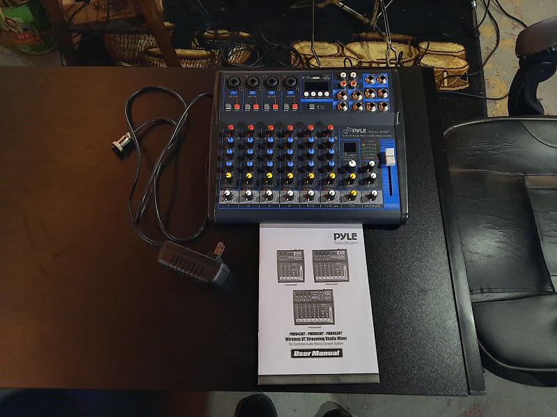 Pyle PMXU83BT 8 channel bluetooth studio mixer + audio mixing | Reverb