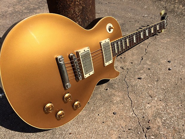 Gibson LPR-7 Les Paul Standard VOS 2006 Goldtop Dark Back | Reverb