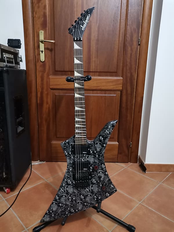 Jackson KELLY CUSTOM ----- grim reaper SKULL | Reverb