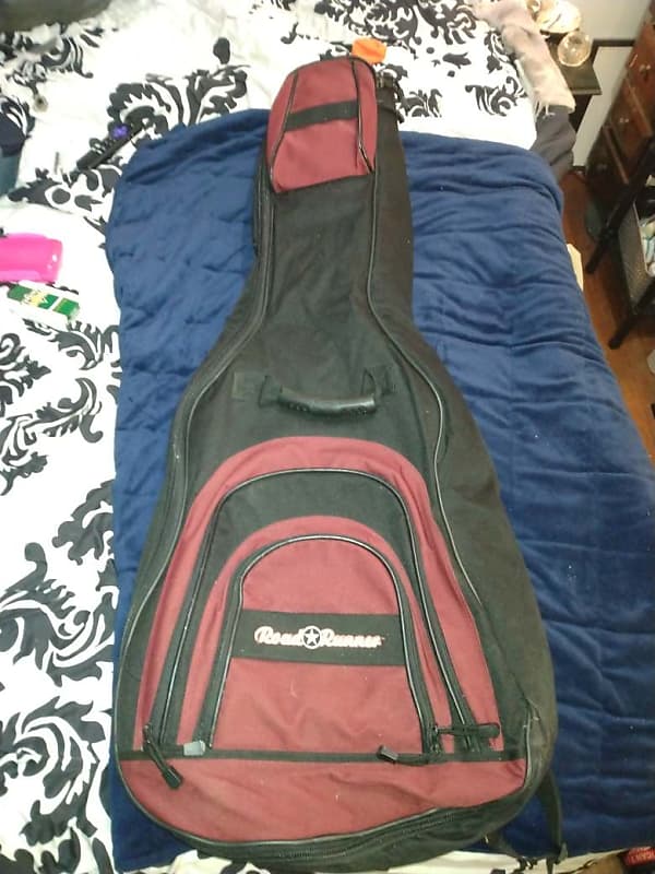 Roadrunner Acoustic Dreadnought Guitar Case Black And Red | Reverb