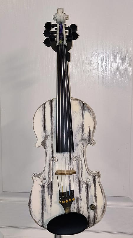 Stratton Gypsy 5-String Electric Violin Shipwreck finish with | Reverb