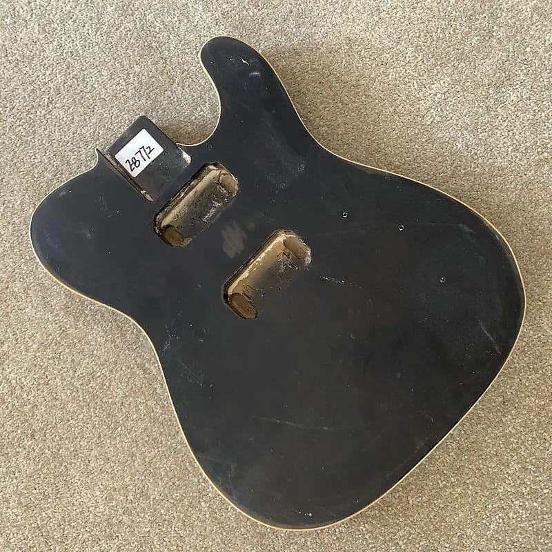Black HH Guitar Telecaster Tele Style DIY Project Body | Reverb