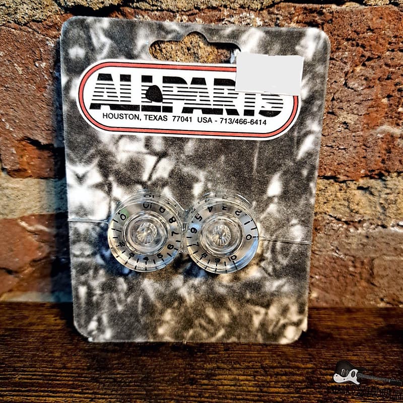 Allparts Vintage-Style Speed Knobs - Clear (2 pk) | Reverb