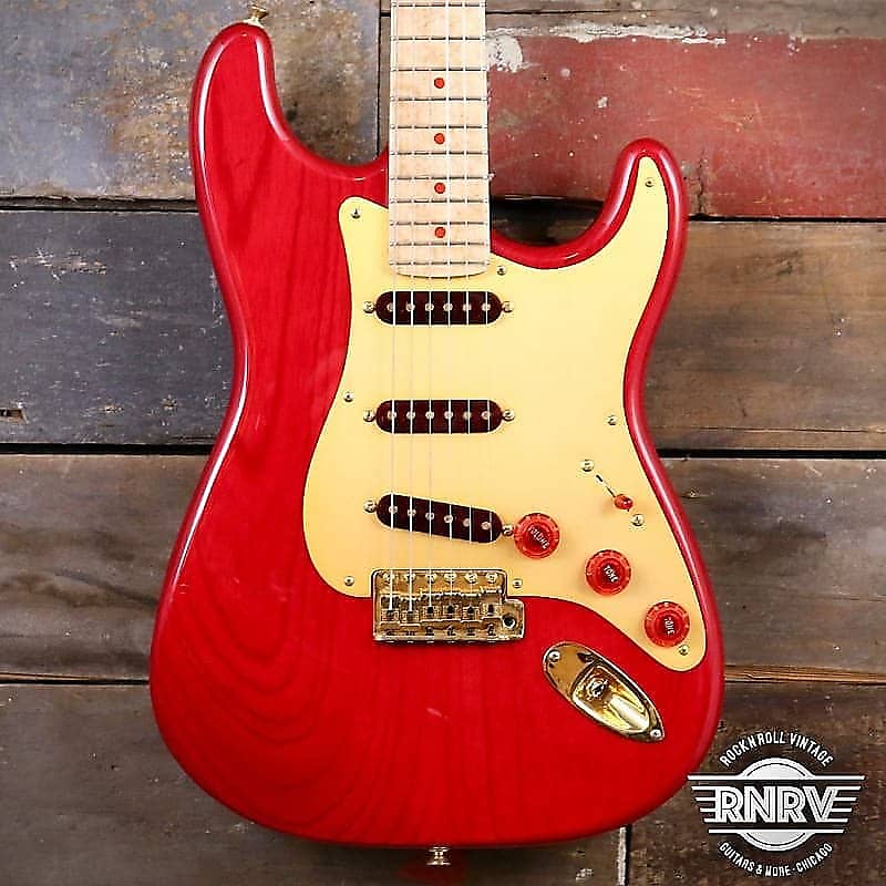 Fender 1996 "Ruby Red" John Page Custom Shop Stratocaster 7 | Reverb