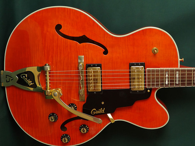 Guild X-170B Manhatton 1996 Tennessee Orange | Reverb UK