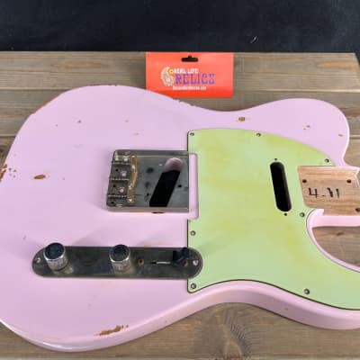 Real Life Relics Nitro Tele® Telecaster® Body Aged Shell Pink | Reverb