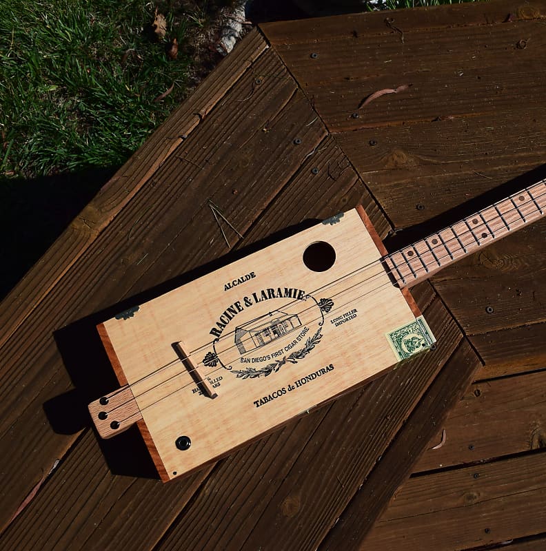 Cigar box guitar, 3-string guitar, cbg | Reverb