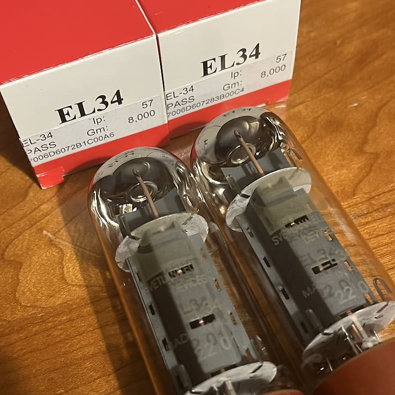Svetlana EL34 Matched Pair | Reverb