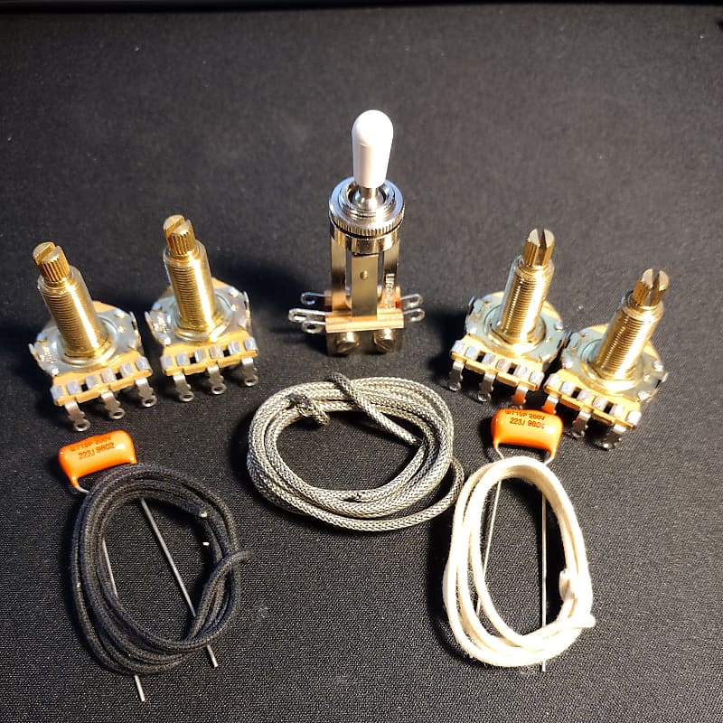 CGE Gibson 300k potentiometer Switch Craft Sprague Caps wire | Reverb