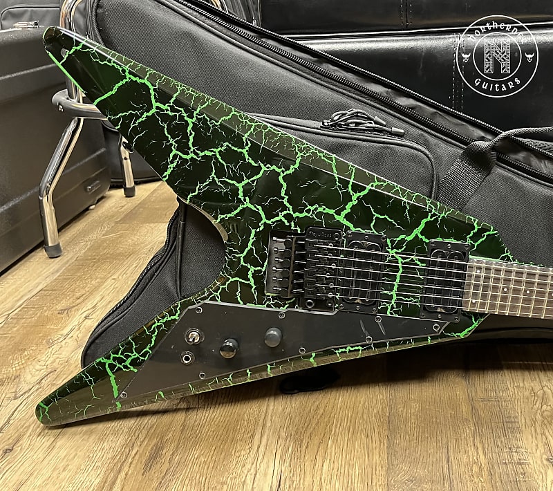 Dunable Asteroid DE Black/ Green Crackle - LIMITED | Reverb