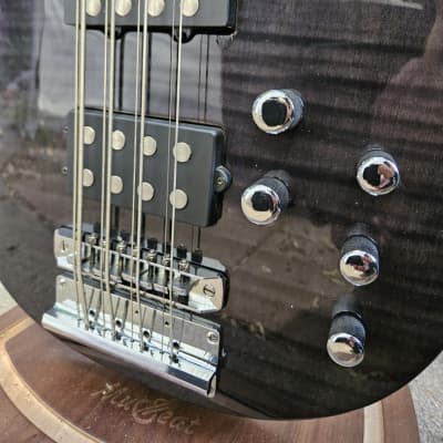 Rogue LX408 8 String Bass 2000s - Translucent black | Reverb