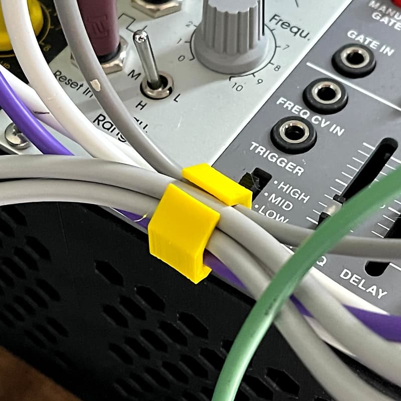 Eurorack Cable Clips | 3D Printed Modular Synthesizer | Reverb