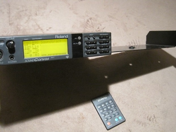 Roland Sound Canvas GM sound module Grey Black | Reverb