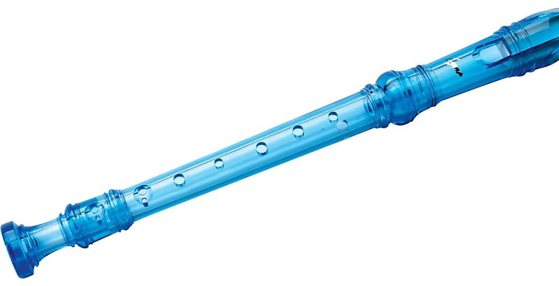 Lyons Soprano Recorder in Transparent Blue | Reverb
