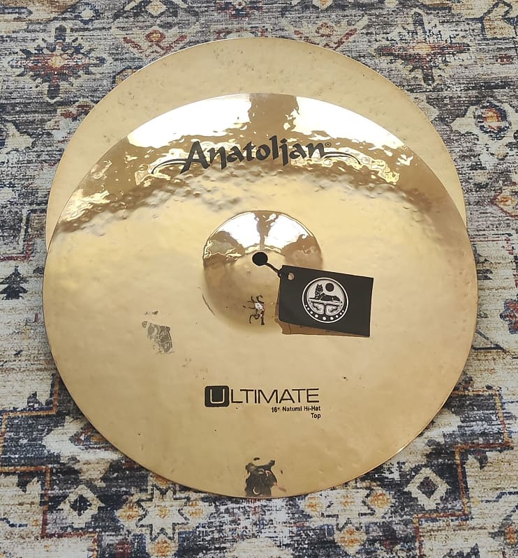 Anatolian Cymbals 16" Ultimate Natural Hi-Hat - Top 1070g - | Reverb